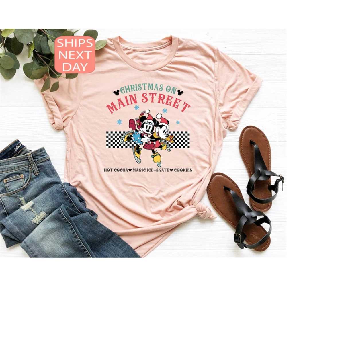 Disney Christmas On Main Street Shirt, Hot Cocoa, Magic Ice- - Inspire ...
