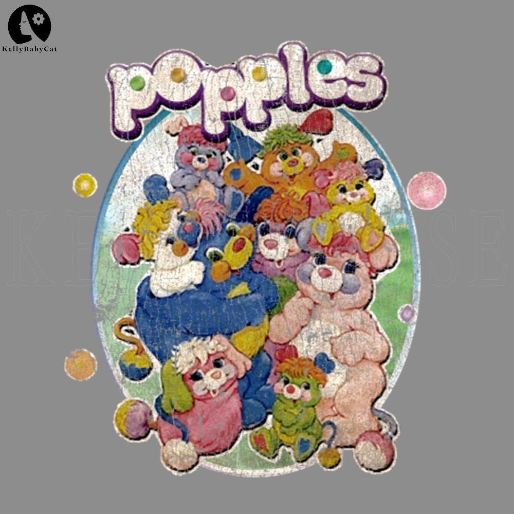 Vintage Popples Friendship Crew 1986, Cartoon PNG | Inspire Uplift