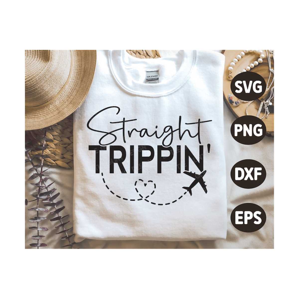 Straight Trippin SVG, Summer Quote Svg, Travel Svg, Beach Sv | Inspire ...