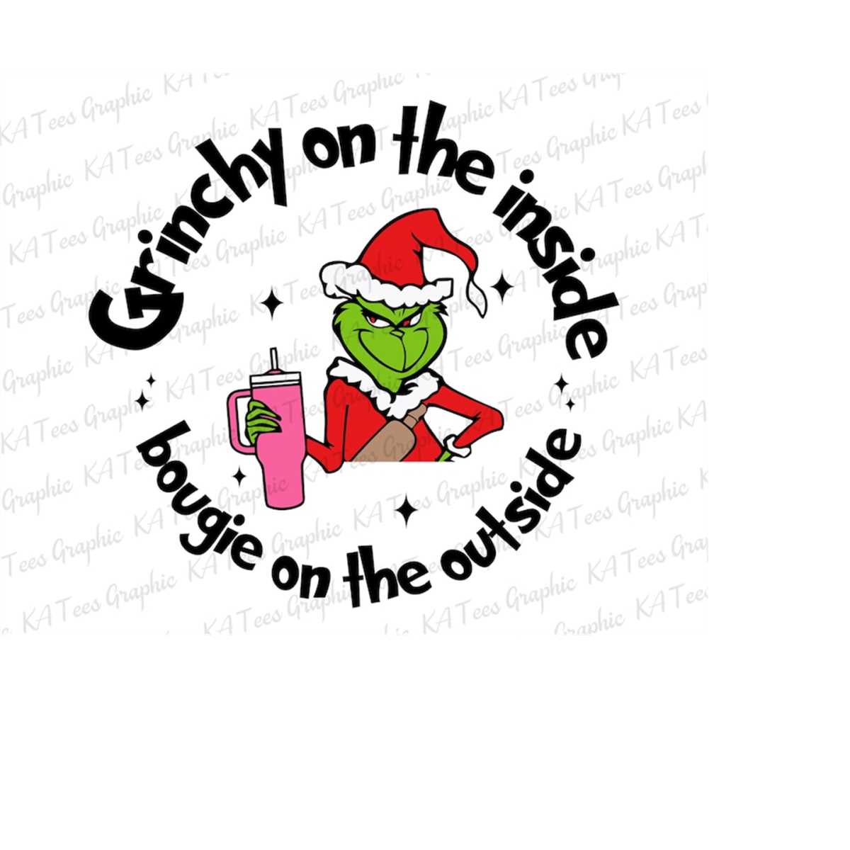 Grinchy On The Inside PNG, Christmas Png, Grinchmas Characte - Inspire ...