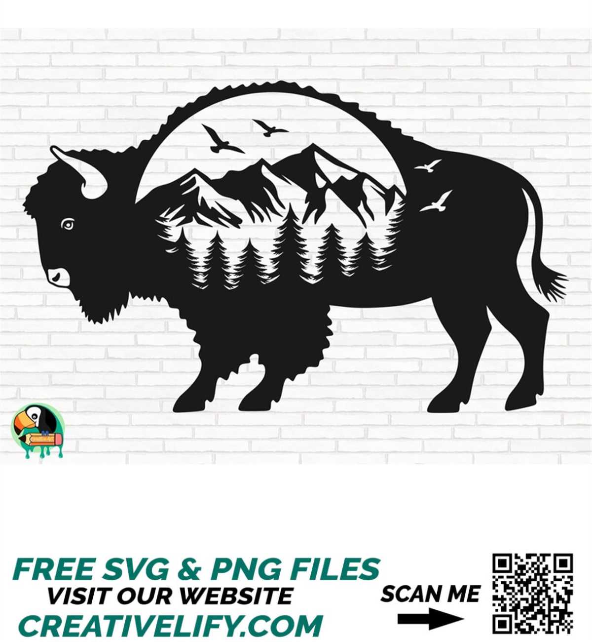 Bison SVG, Buffalo Svg, American Bison Svg, Outdoor Svg, Wil - Inspire ...