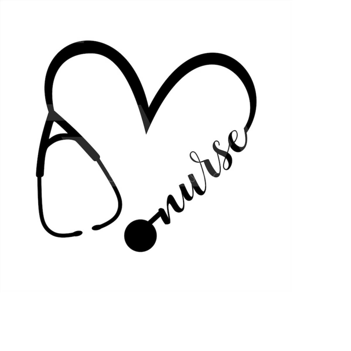 Nurse Heart SVG, Nurse Stethescope Svg Files for Cricut, Iro - Inspire ...