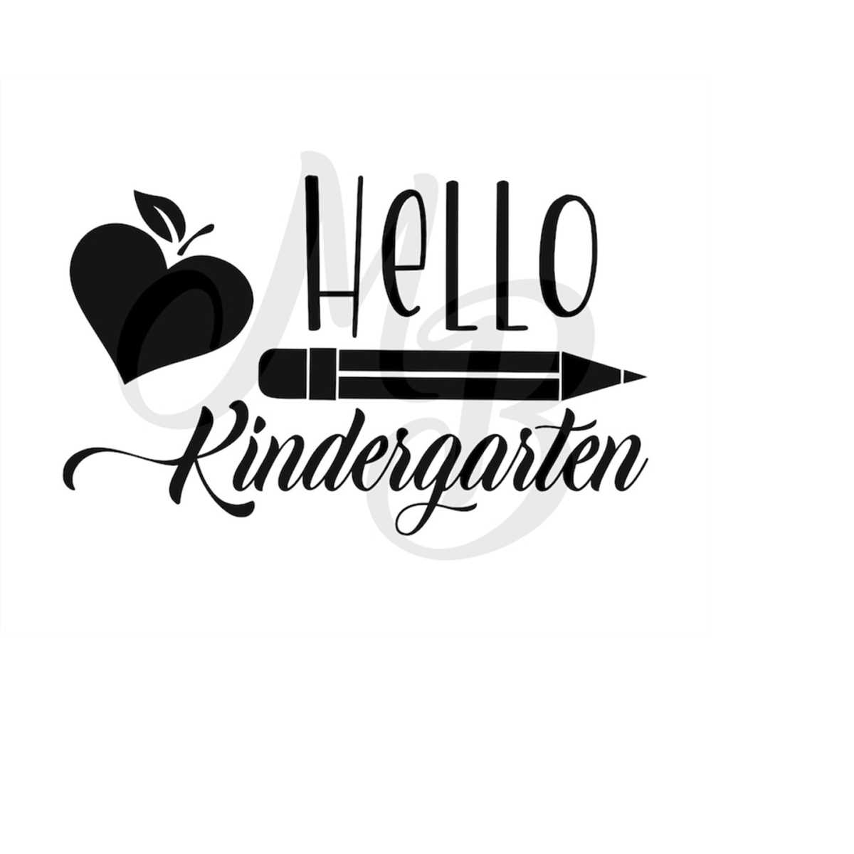 Back to school SVG, Hello Kindergarten SVG , school svg, tea - Inspire ...