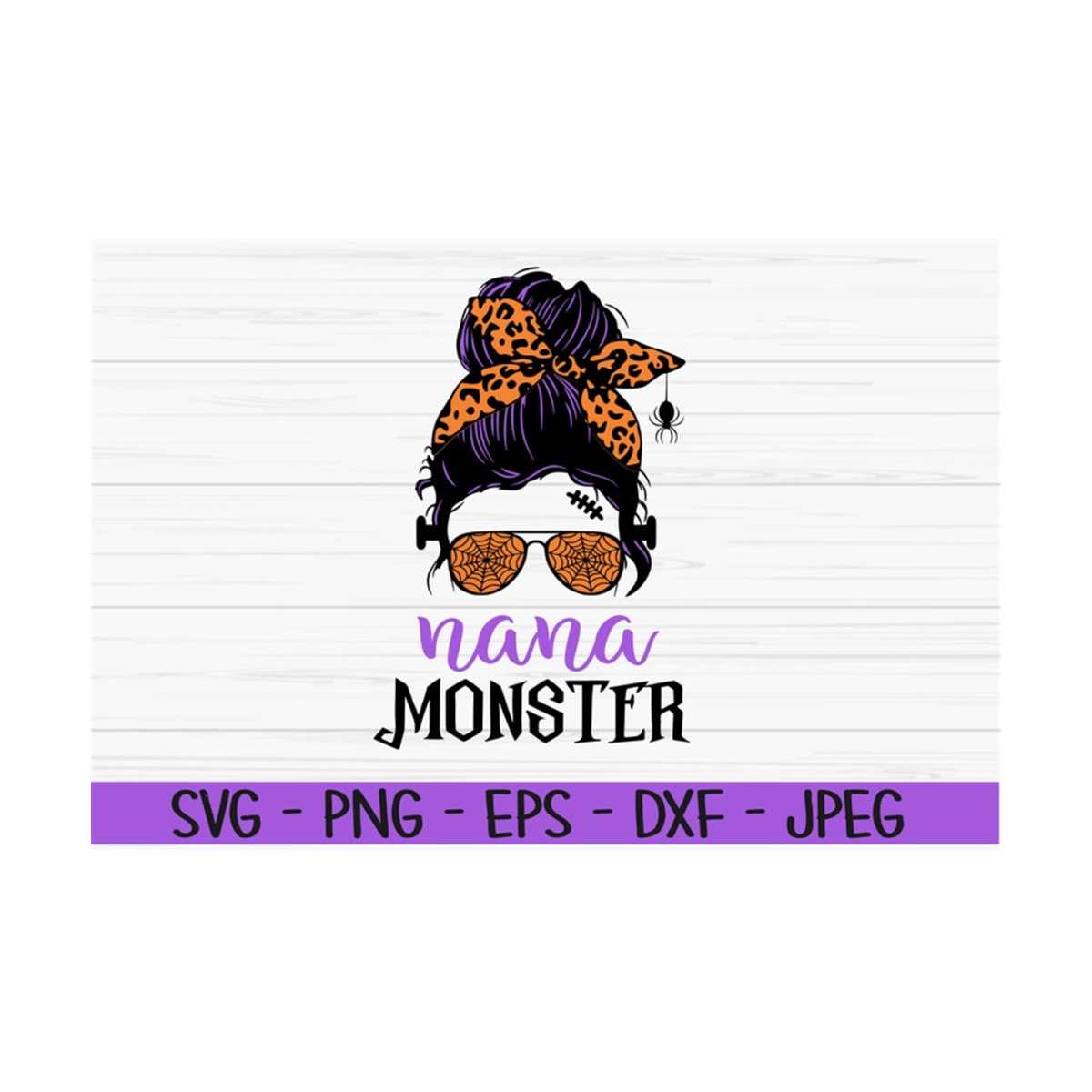 nana monster svg, halloween svg, grandma svg, grandma monste - Inspire ...