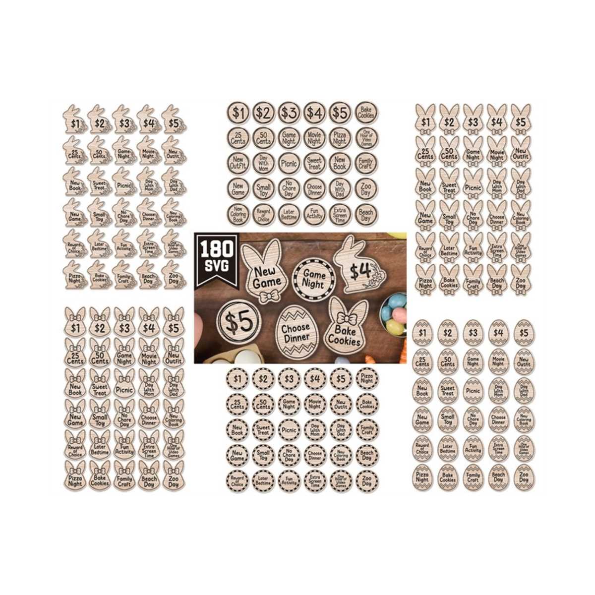 Redeemable Easter Token SVG, Kids Easter Laser files, Easter | Inspire ...