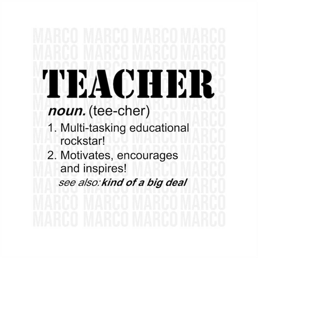 Teacher Definition Svg Teacher Svg for Cricut Teaching Svg T - Inspire ...