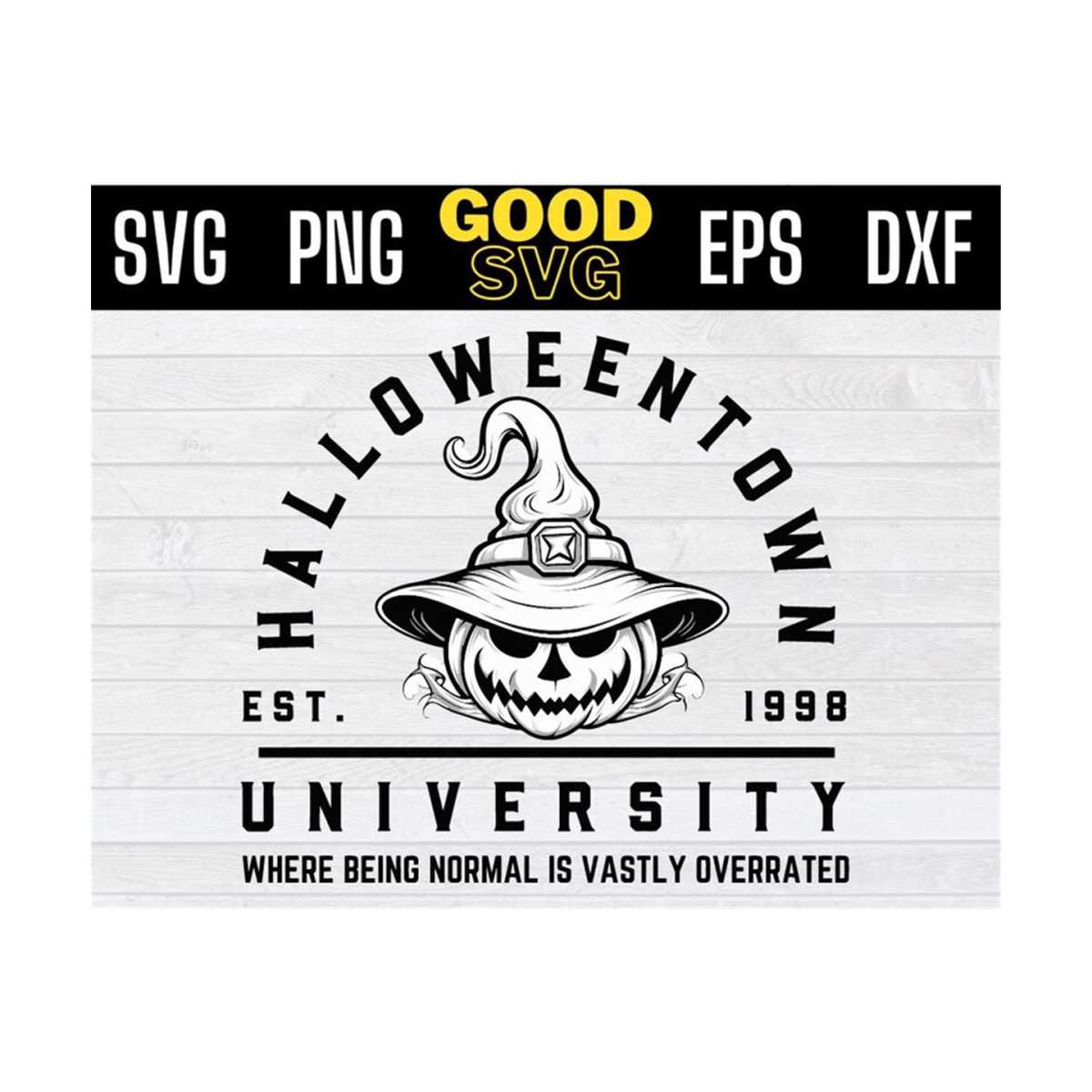 halloween town university pumpkin svg, halloweentown univers | Inspire ...