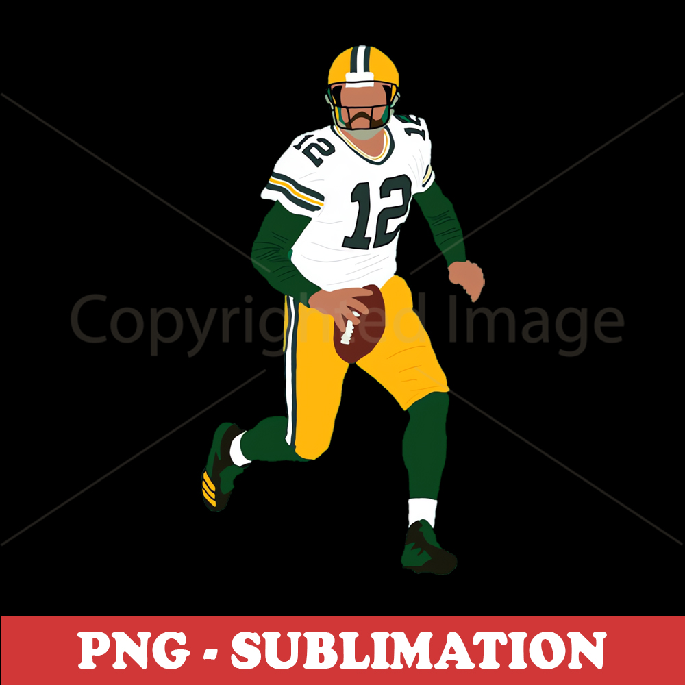 Aaron Rodgers Football Art - High-Quality PNG Transparent Di | Inspire ...