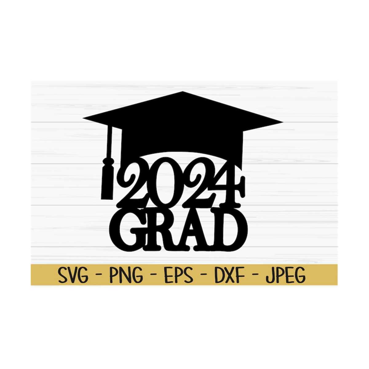 2024 grad svg, graduation svg, graduation cake topper svg, D | Inspire ...