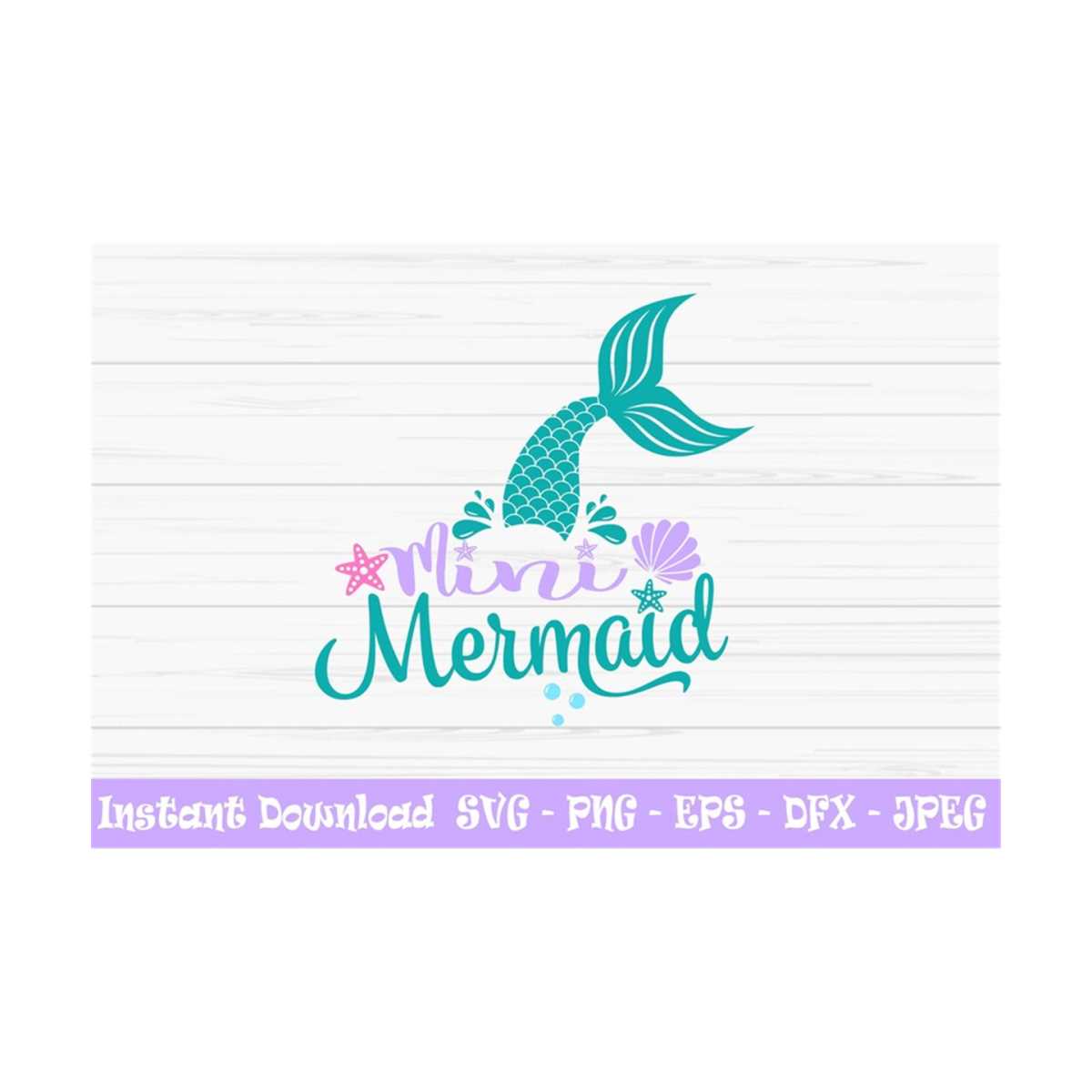 mini mermaid svg, summer svg, mermaid svg, baby kids svg, Dx | Inspire ...