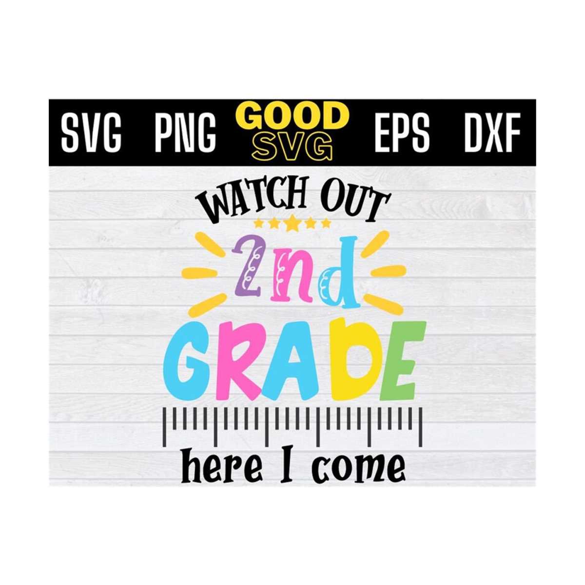 watch out 2nd grade here i come svg, watch out second grade | Inspire ...