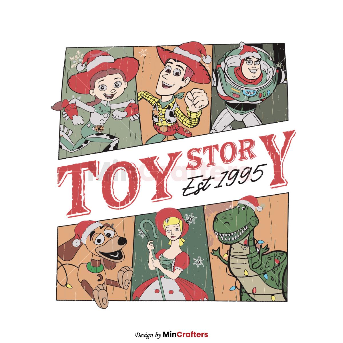 Vintage Toy Story Christmas Est 1995 SVG Digital Cricut File - Inspire ...