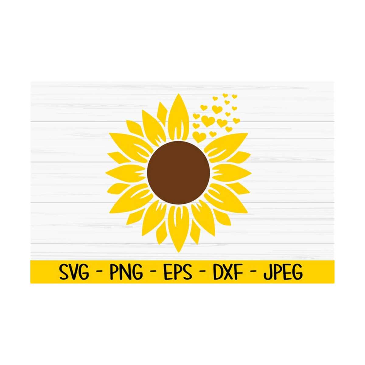 sunflower svg, summer svg, sunflower hearts svg, baby kids s | Inspire ...