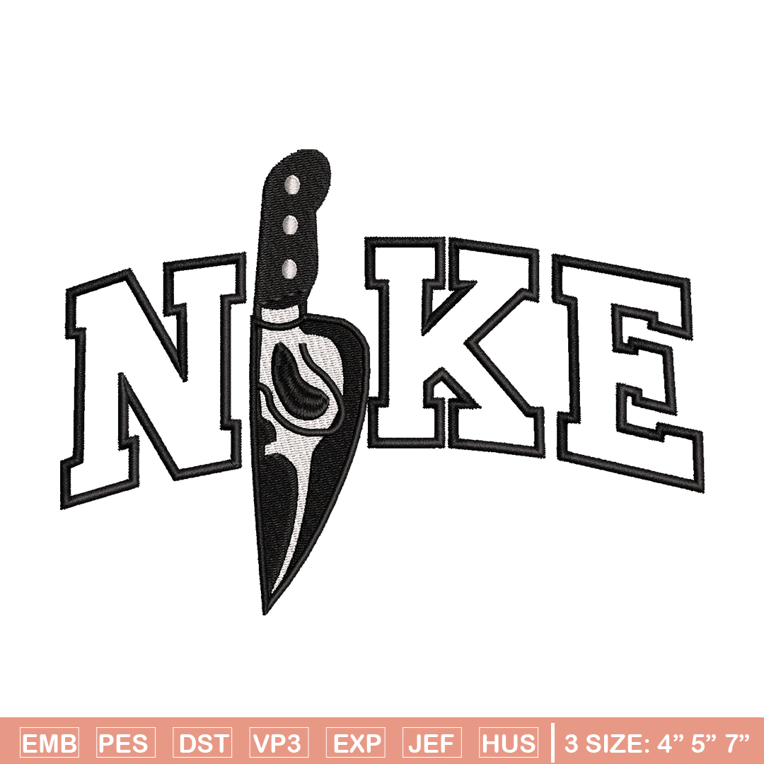 Ghostface Nike embroidery design, Ghostface embroidery, horr | Inspire ...