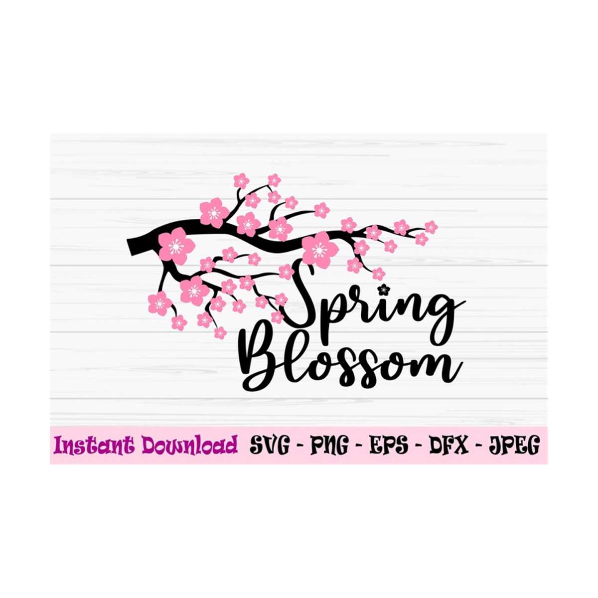 Spring blossom svg, cherry blossom svg, spring sign svg, spr | Inspire ...