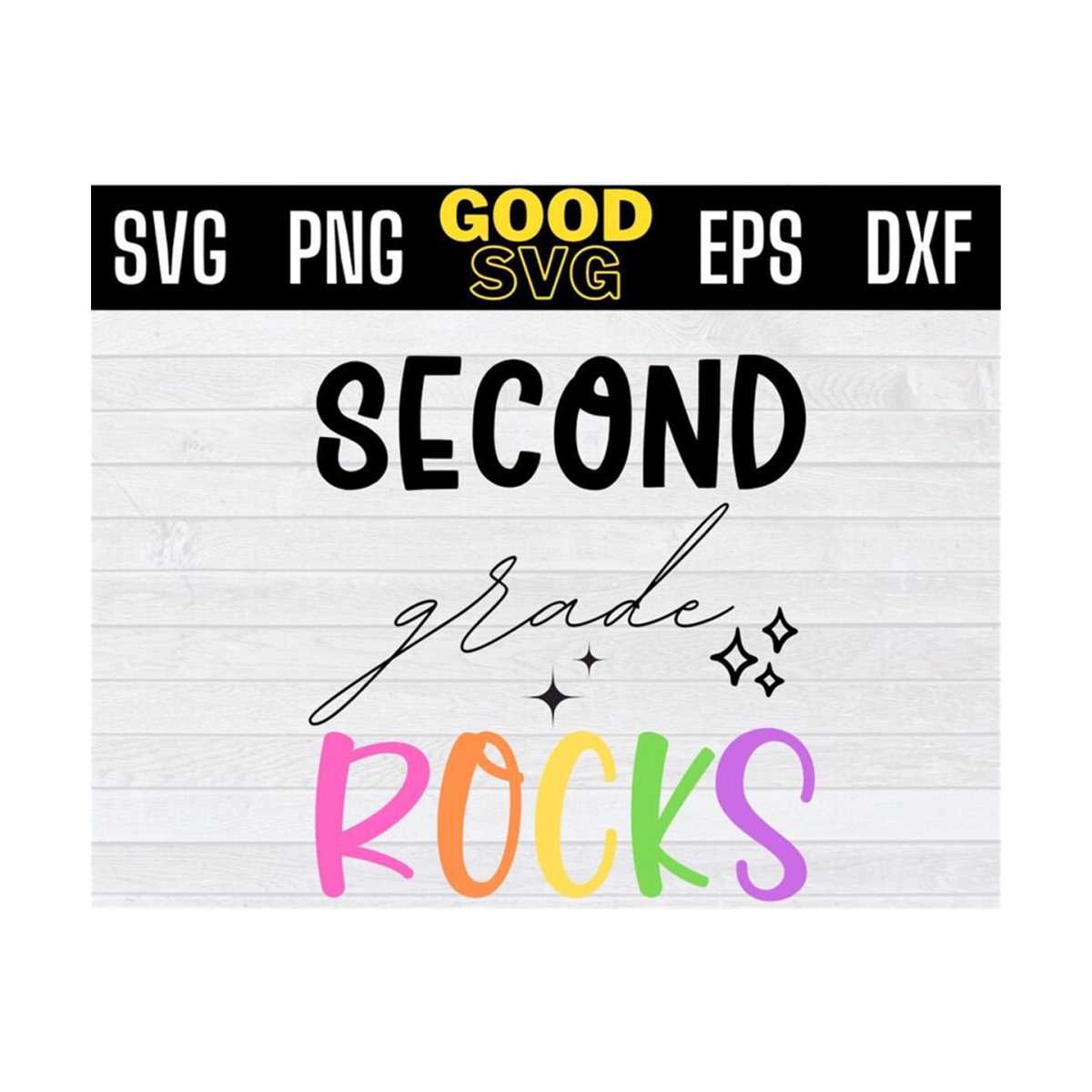 second grade rocks svg, 2nd grade rocks svg, 2nd Grade Back | Inspire ...