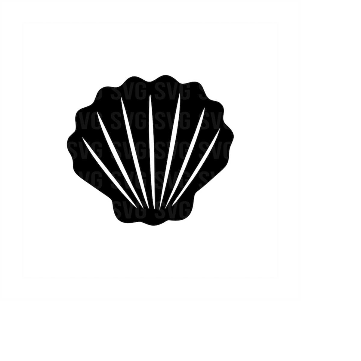 Seashell Svg, Seashell Silhouette Svg, Seashell Cricut File - Inspire ...