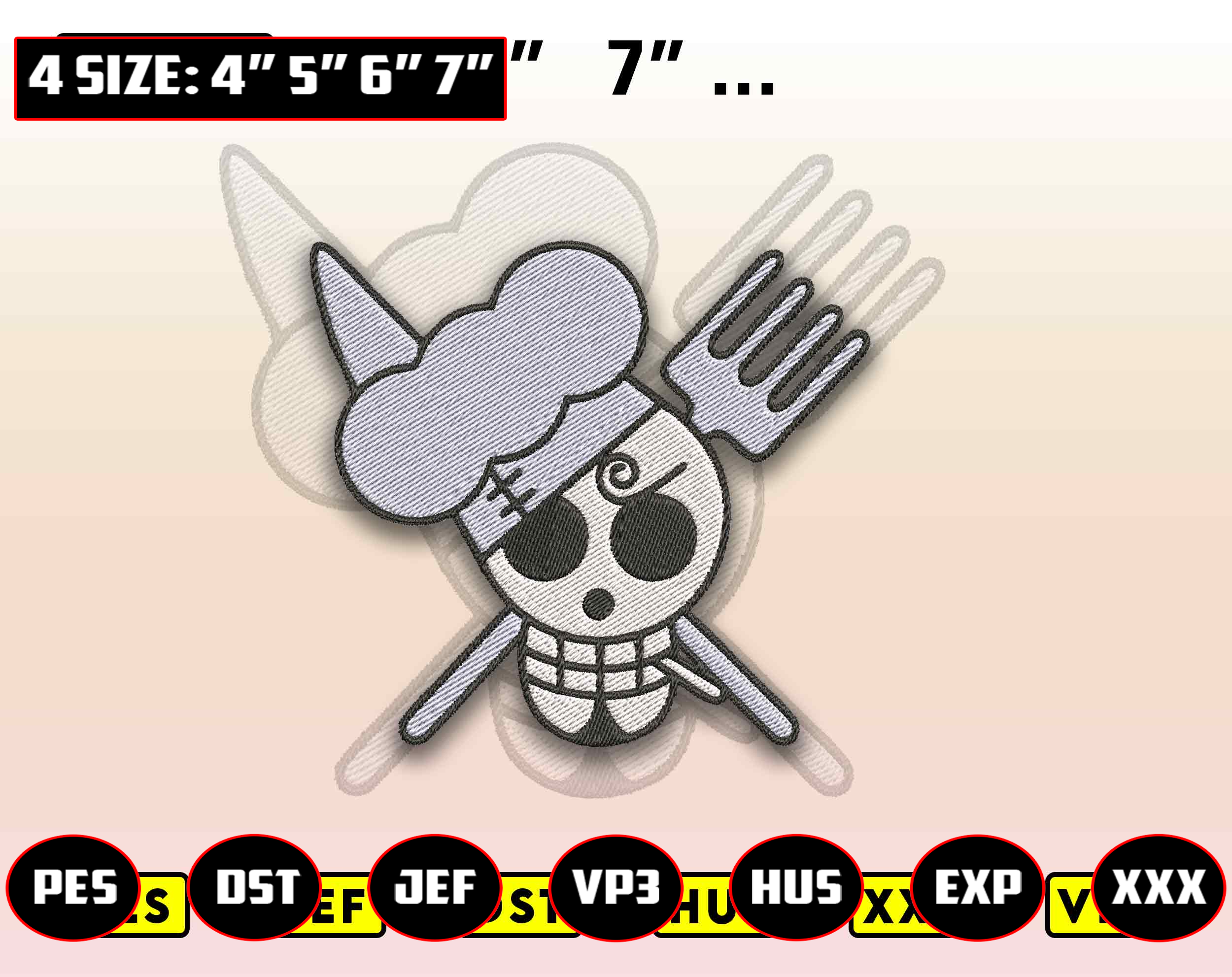 Anime Inspired Embroidery Designs, Anime Symbol Embroidery F - Inspire ...