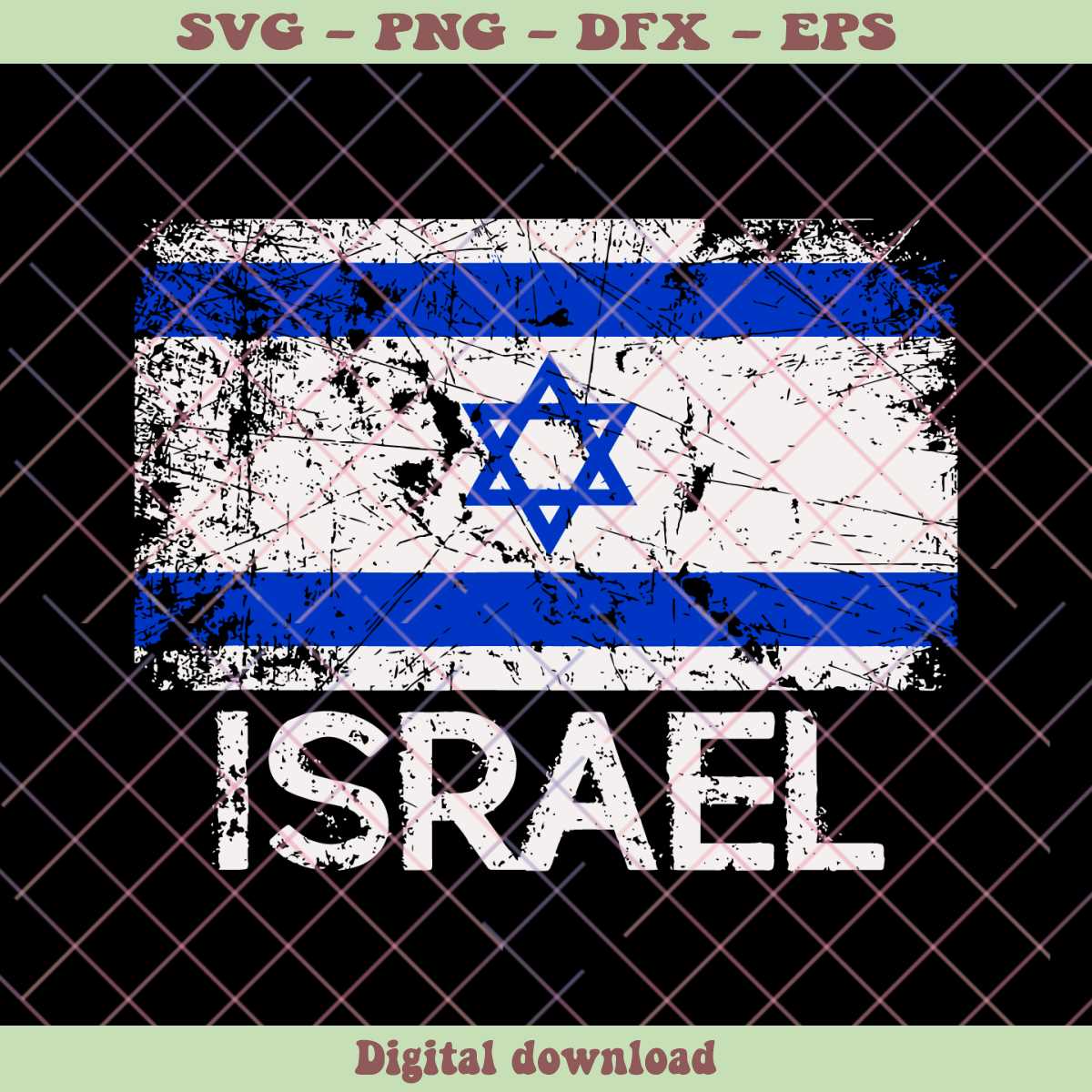 Israel Freedom Stand With Israel SVG Cutting Digital File | Inspire Uplift