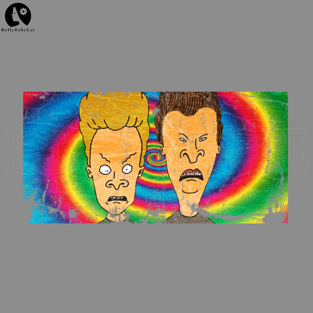 beavis and butthead Rainbow Vintage, Cartoon PNG | Inspire Uplift