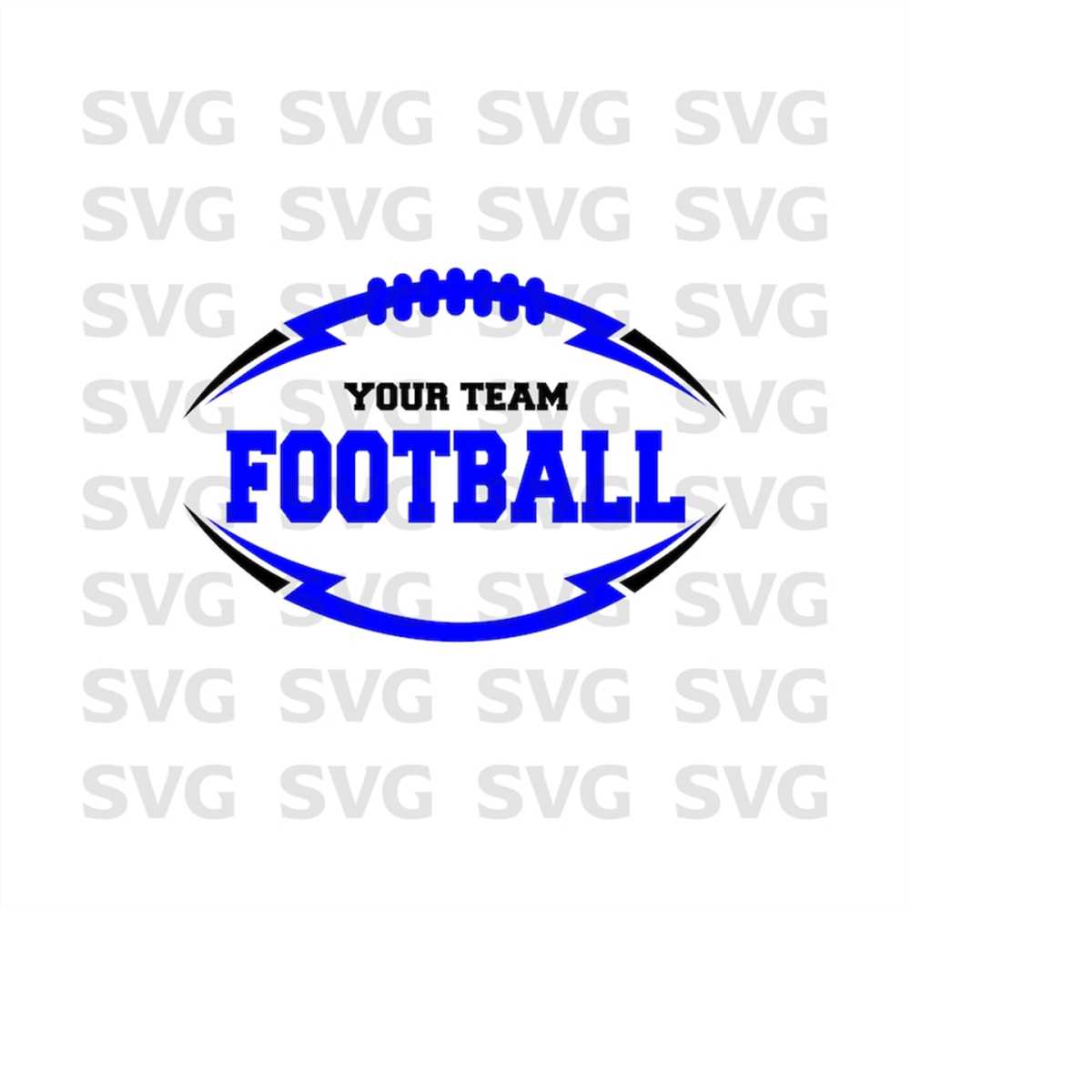 Custom Football Template 2 Svg, Template for Football Season - Inspire ...