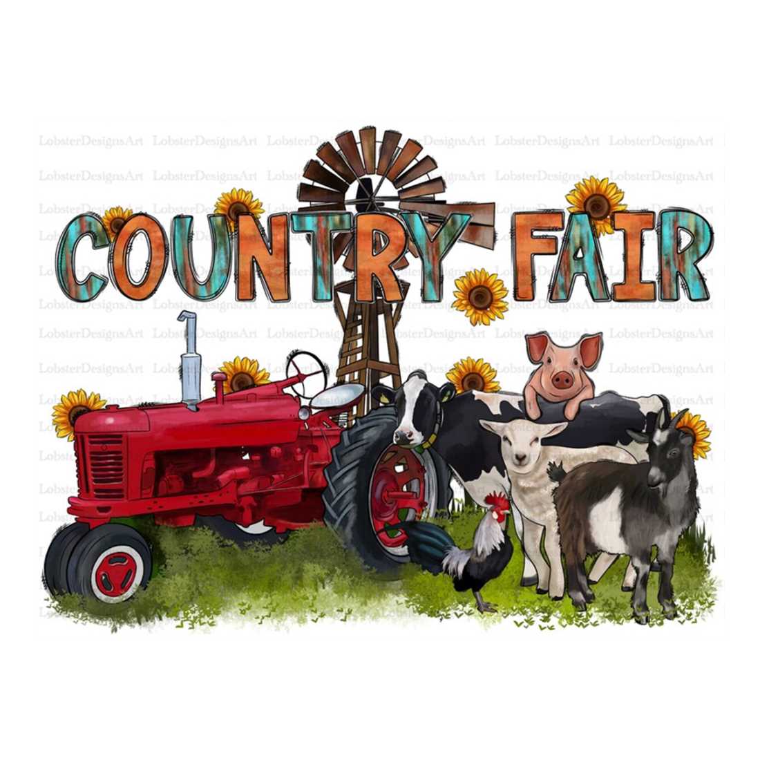 Country Fair Sublimation Design Png, Farm Png, tractor Png, | Inspire ...