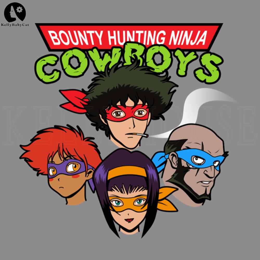 Bounty Hunting Ninjas 90s Anime Space Cowboys TMNT Parody, C | Inspire ...