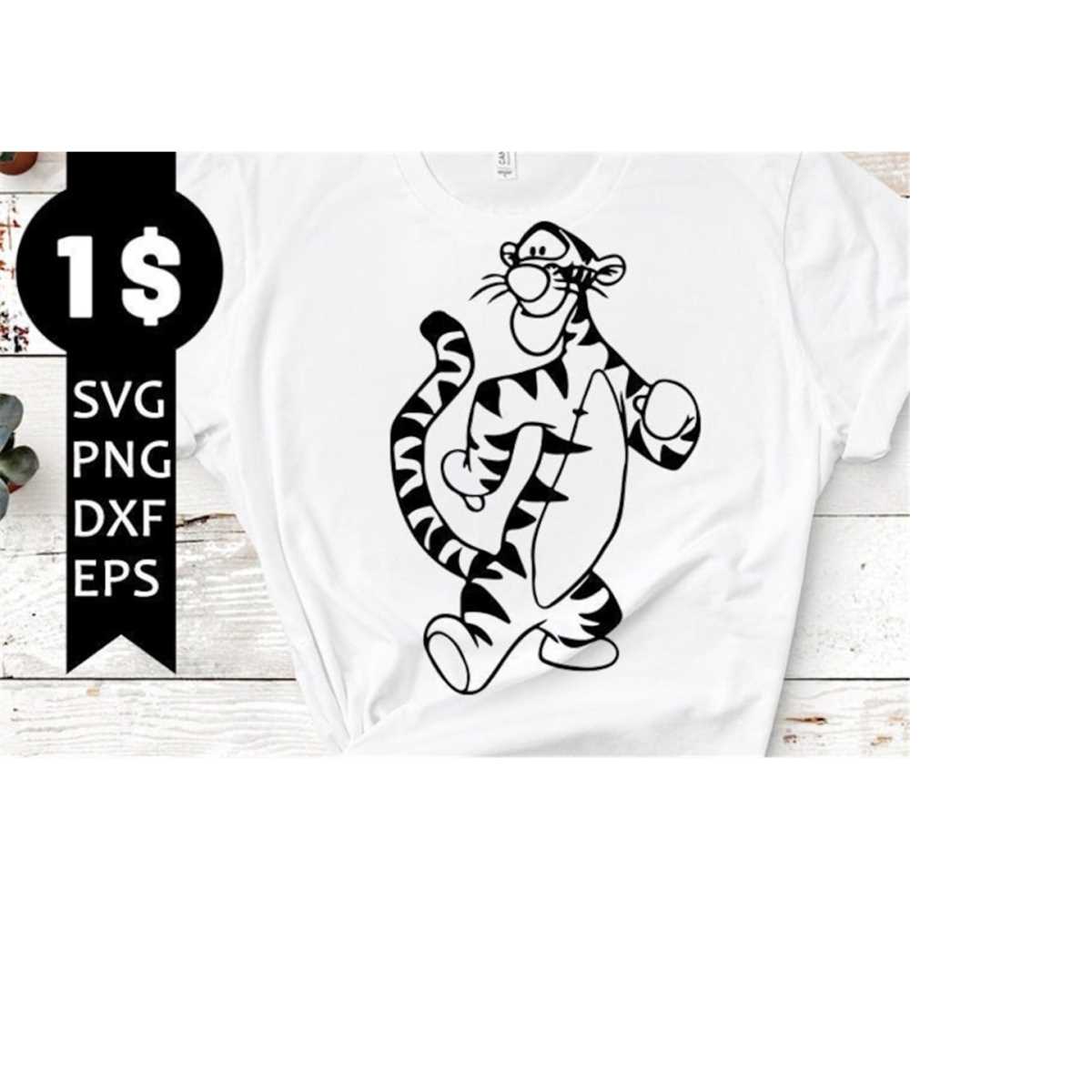 Tigger SVG, Tigger Clip Art, Tigger SVG files for Silhouette - Inspire ...