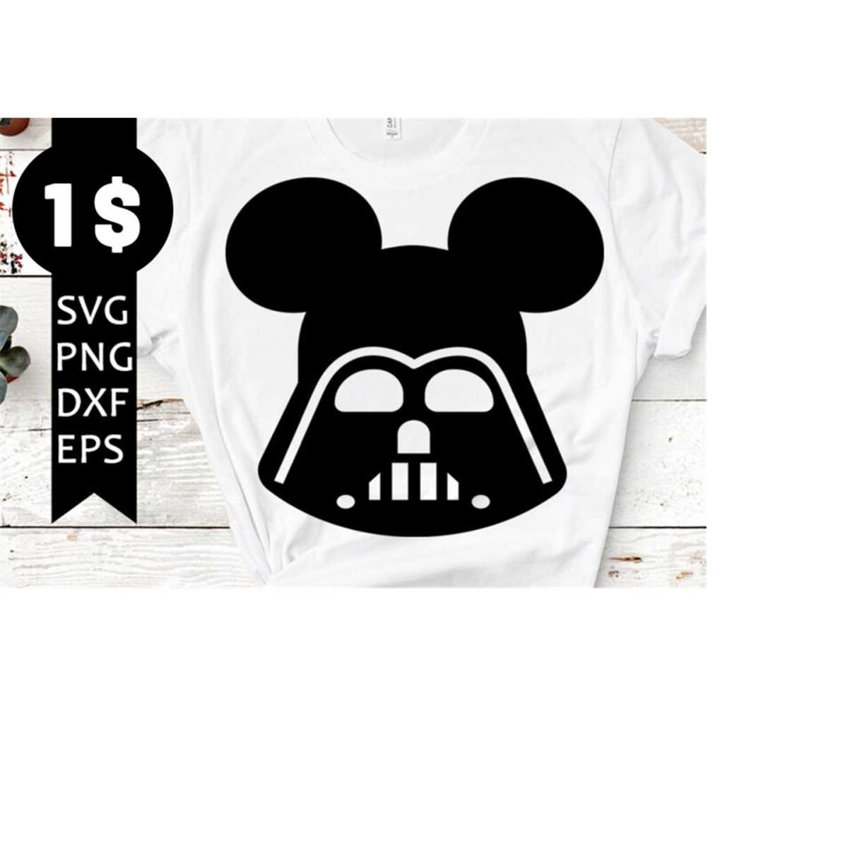 Darth vader mickey SVG, Star, Wars, Darth, Vader, Mickey, Mo - Inspire ...