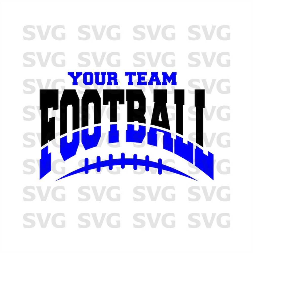 Custom Football Template Svg, Template for Football Season, - Inspire ...