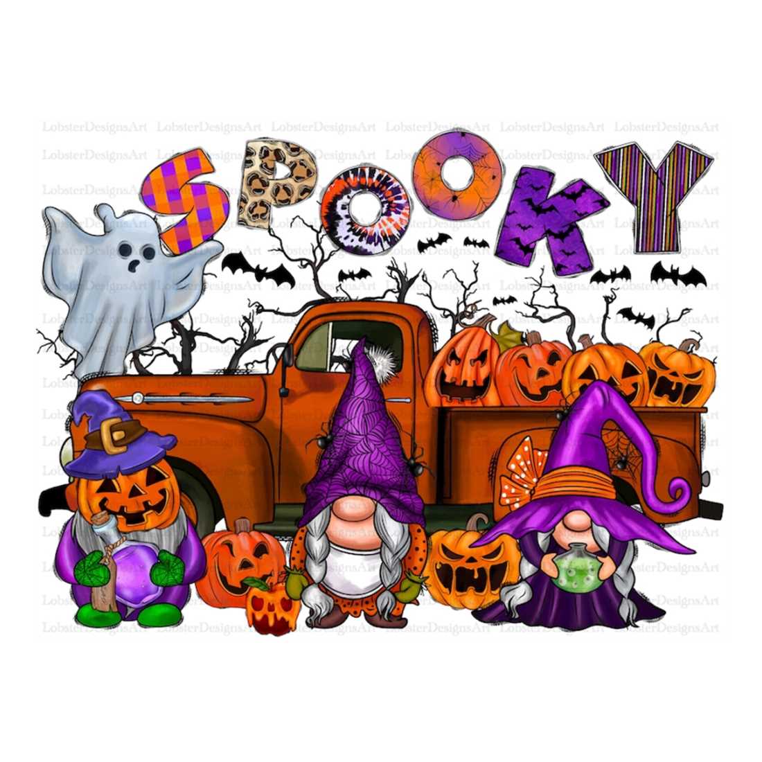 Spooky Halloween Truck Png, Happy Halloween Png, Boo Png, Tr | Inspire ...