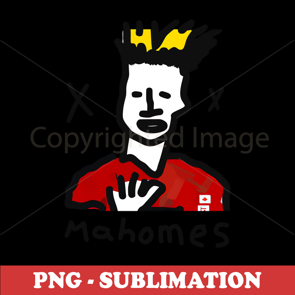 Mahomes Drawing - High-Quality PNG - Sublimation Ready - Inspire Uplift