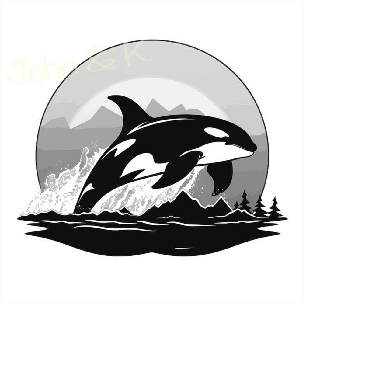 Killer whale Svg, Orca vector, Killer whale svg for shirt mu | Inspire ...