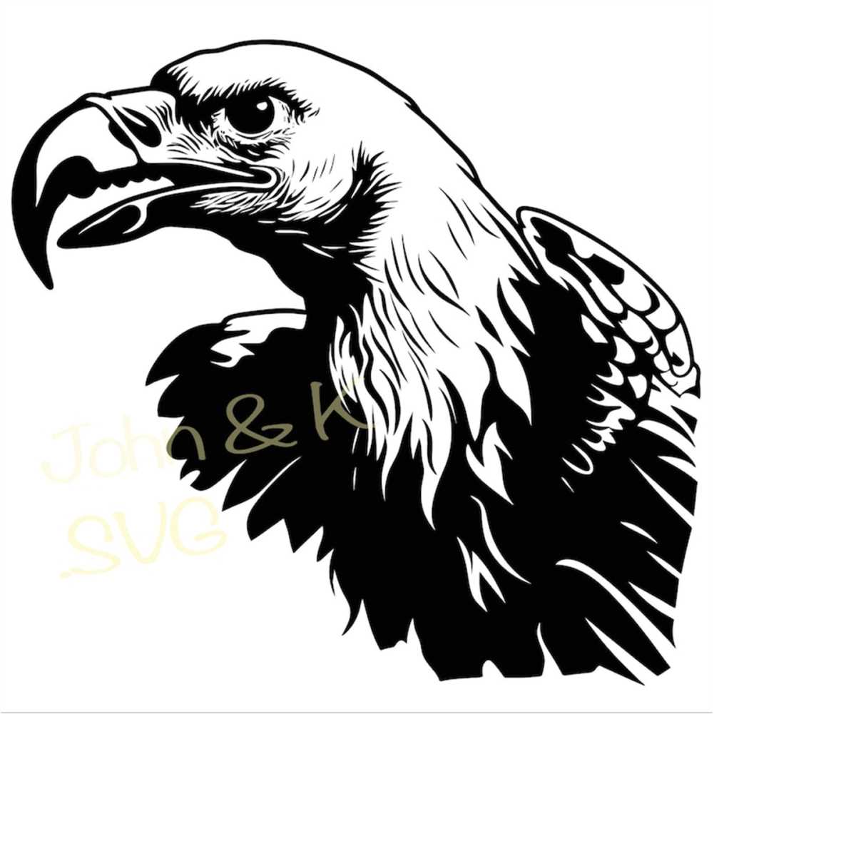 fierce Vulture Svg, Bird of Prey Svg, Vulture Clipart, Vultu - Inspire ...