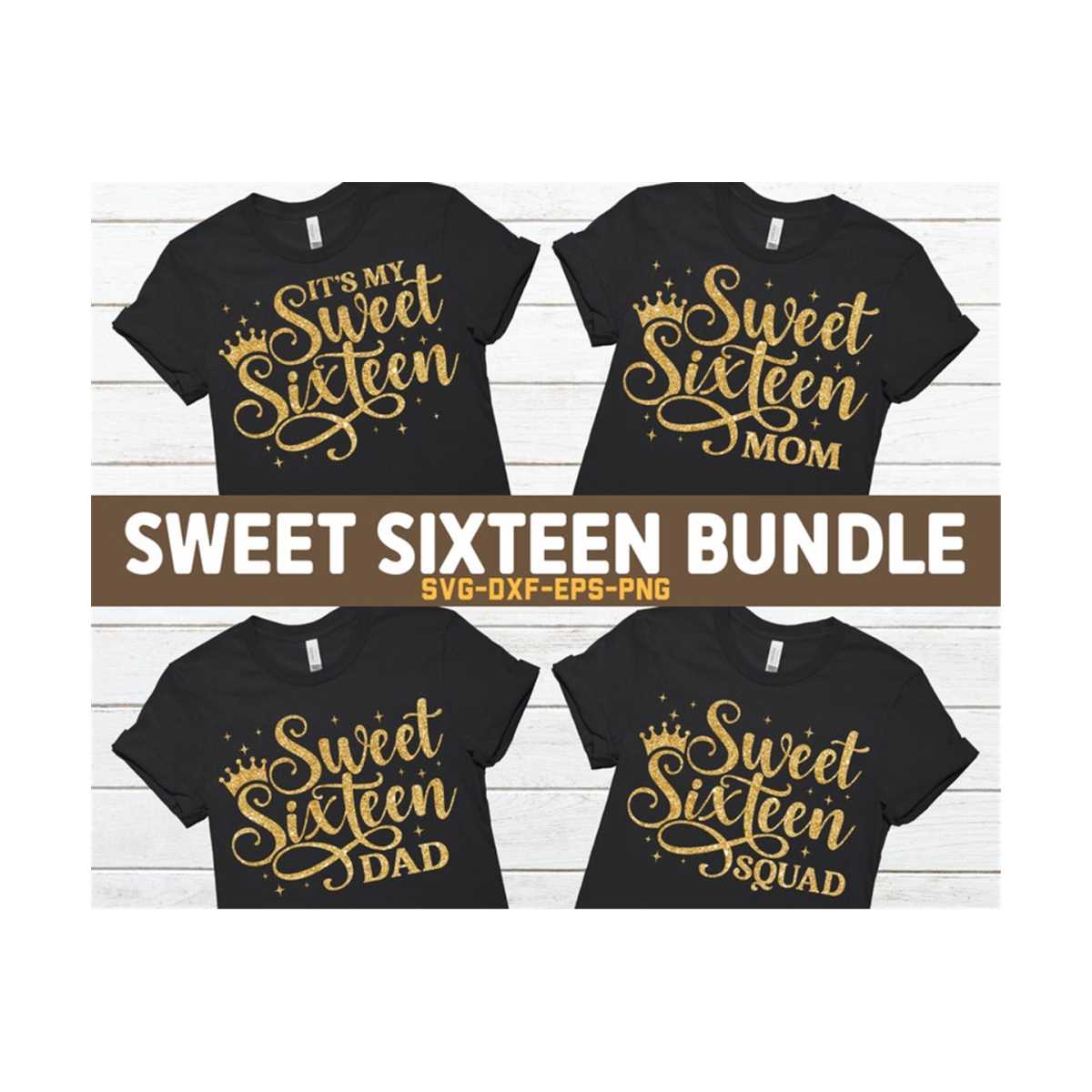 Sweet Sixteen SVG Bundle, Sweet 16 Svg, It's My Sweet Sixtee | Inspire ...