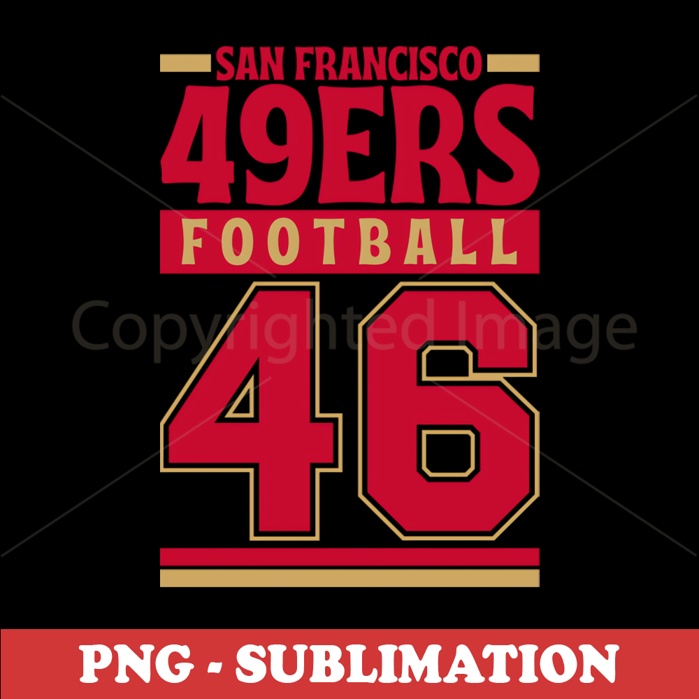 San Francisco 46ERS Sublimation PNG - Vintage American Footb | Inspire ...