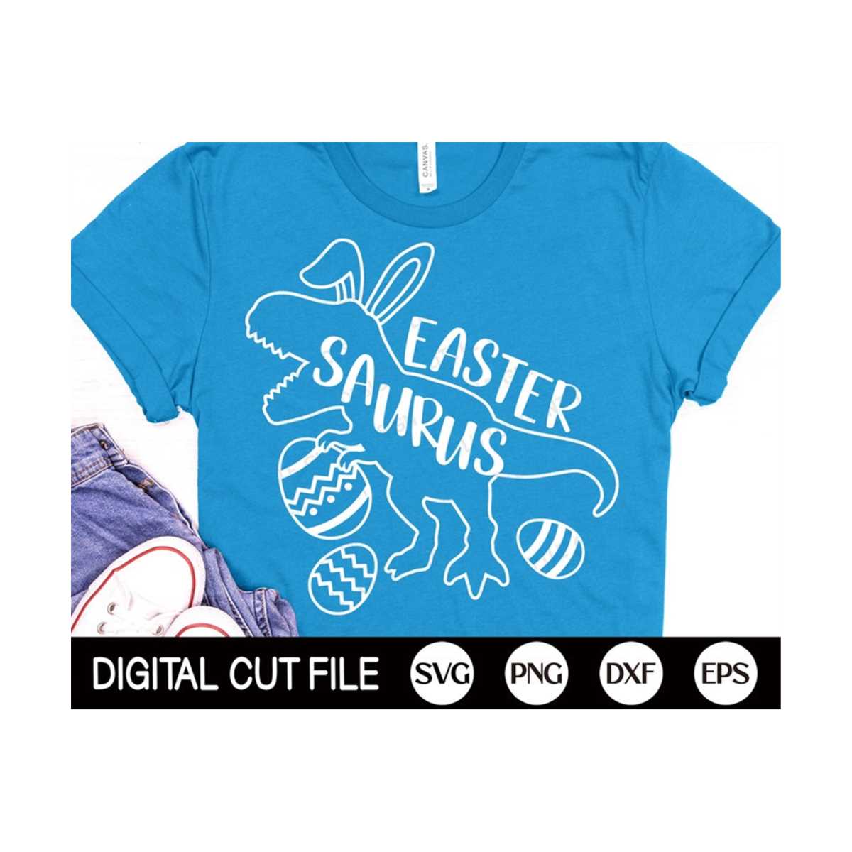Easter Saurus SVG, Dinosaur Svg, Easter Bunny Svg, Kids East | Inspire ...