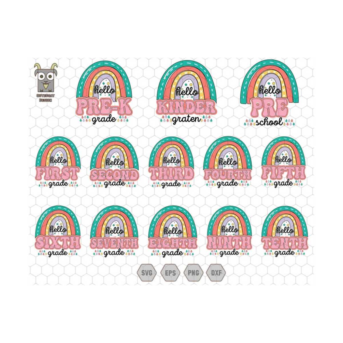 Back To School Svg Bundle, Retro Teacher Svg, Hello Kinderga | Inspire ...