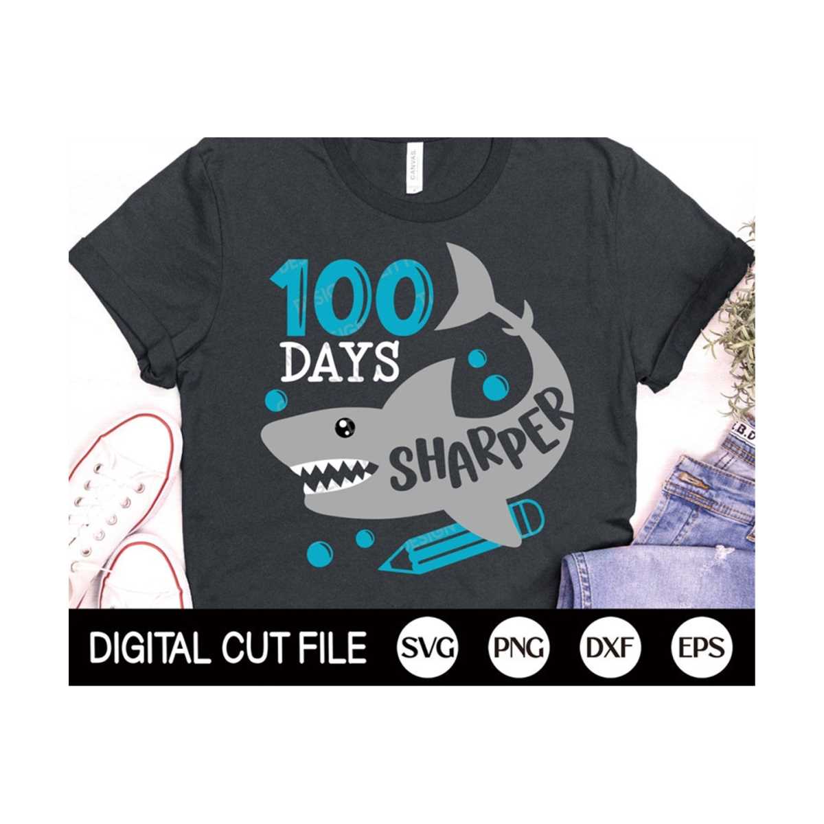 100 Days Sharper SVG, 100 days of School Svg, School Svg, Sh | Inspire ...