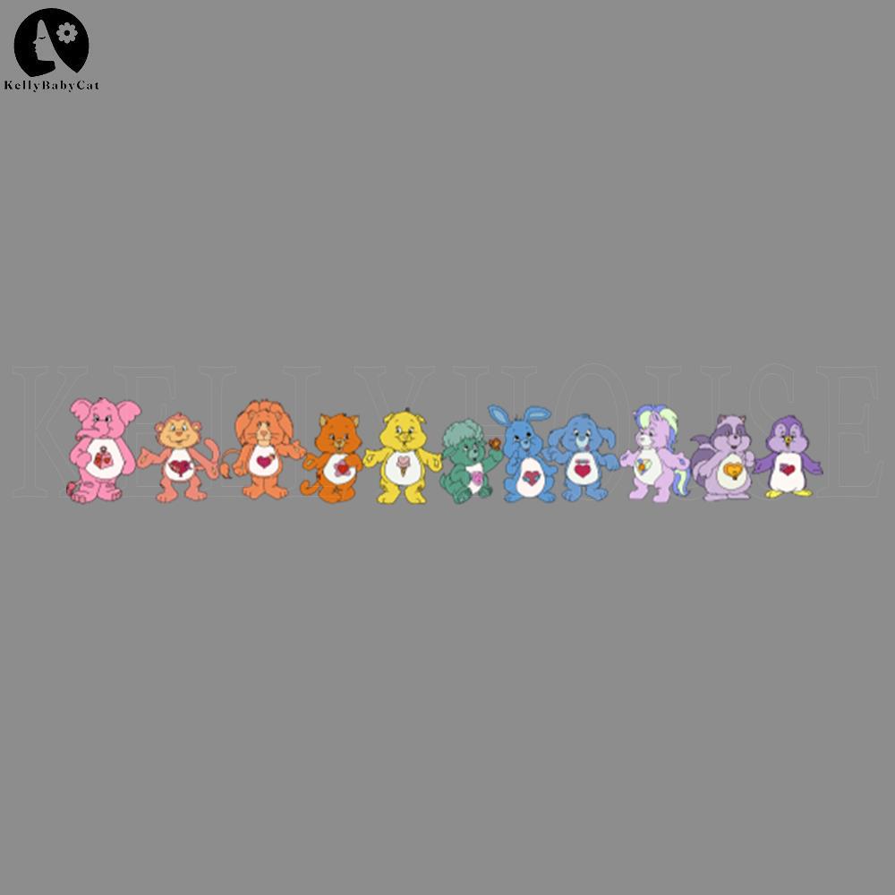 Care Bear Cousins Lineup Rainbow, Cartoon PNG | Inspire Uplift