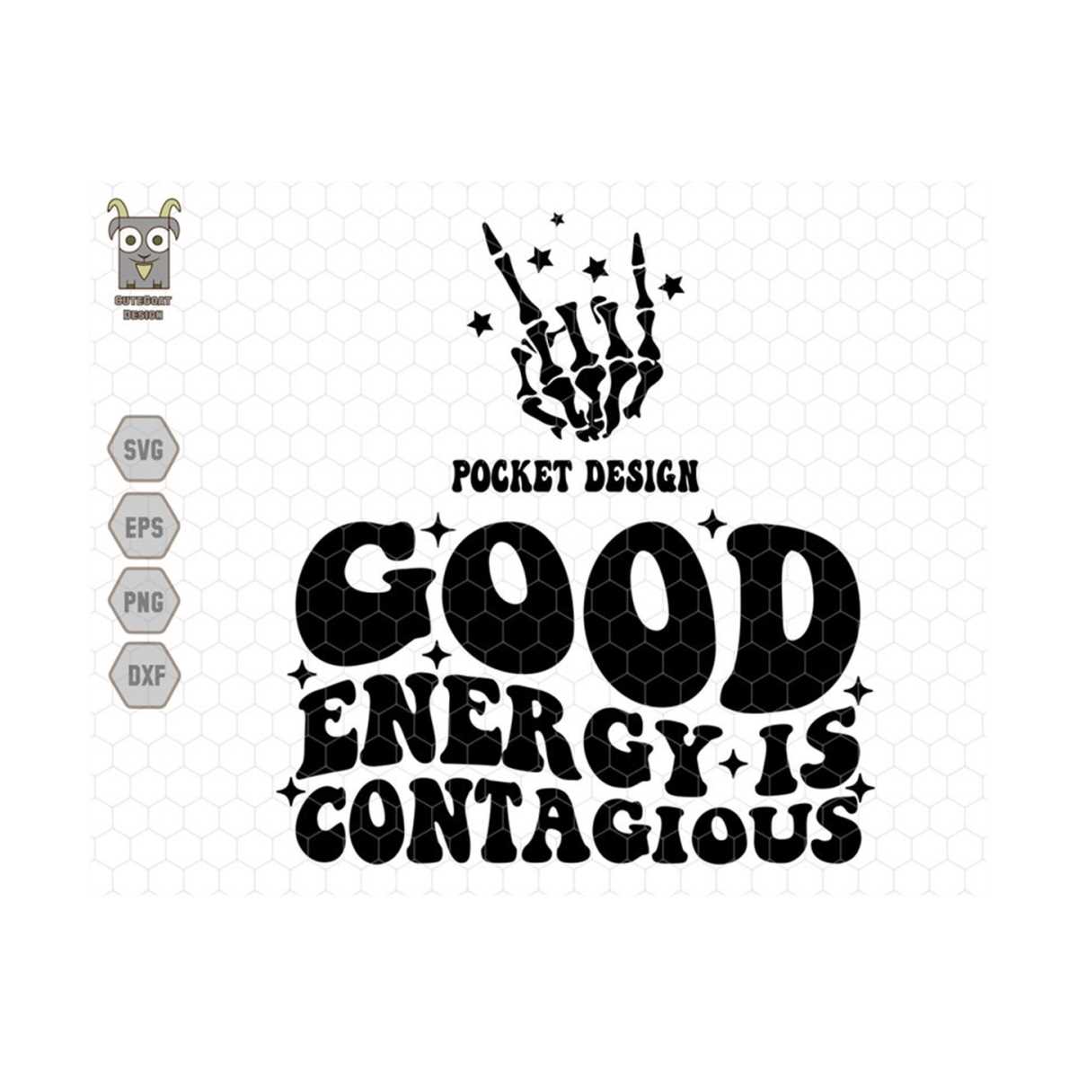 Good Energy Is Contagious Svg, Retro Halloween Svg, Hallowee | Inspire ...