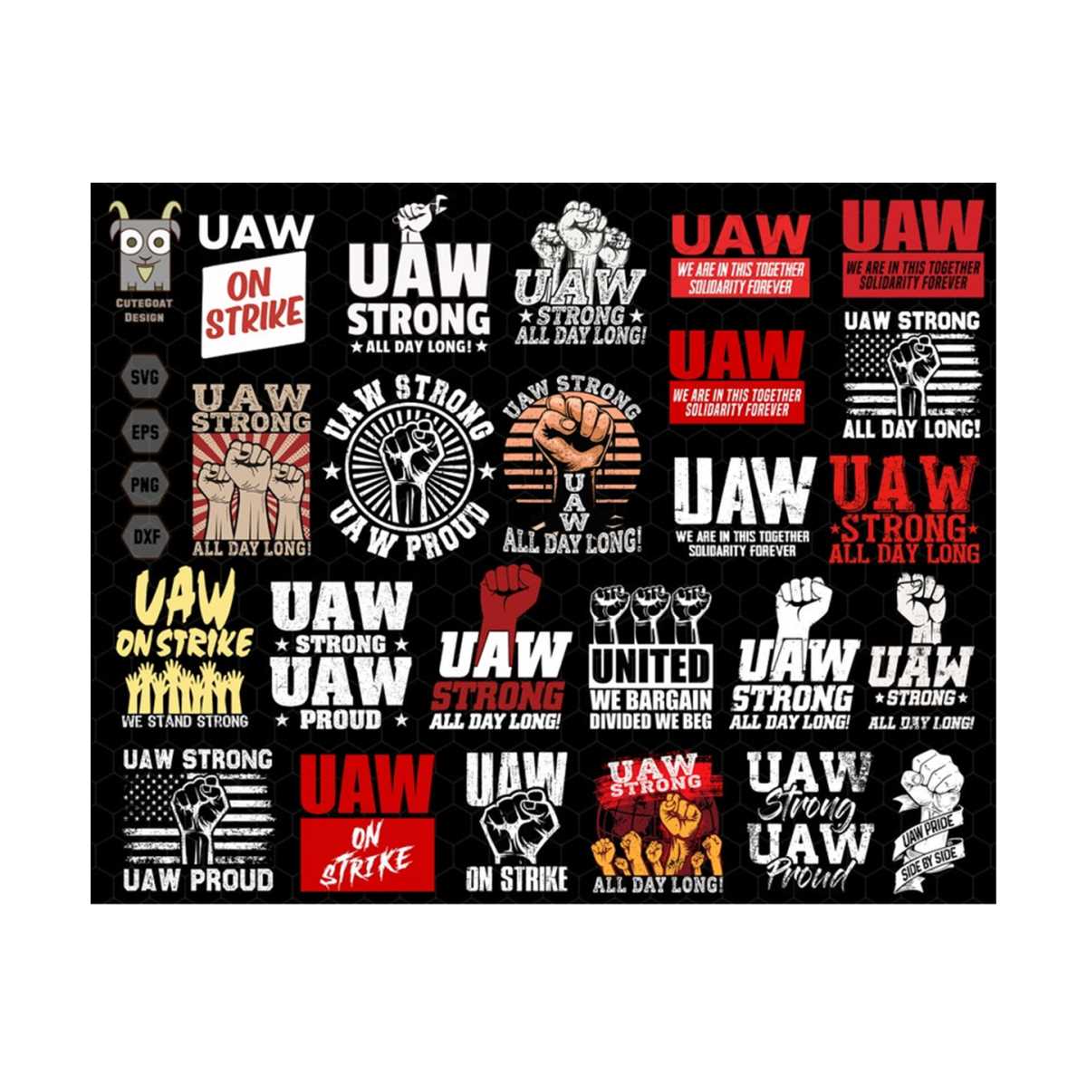 Laborer Worker Svg Bundle, UAW Strike Svg, UAW Strong All Da | Inspire ...