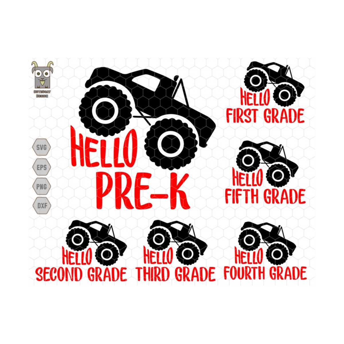Hello Back To School Svg Bundle, Hello Pre K Svg, 1st Day Of | Inspire ...
