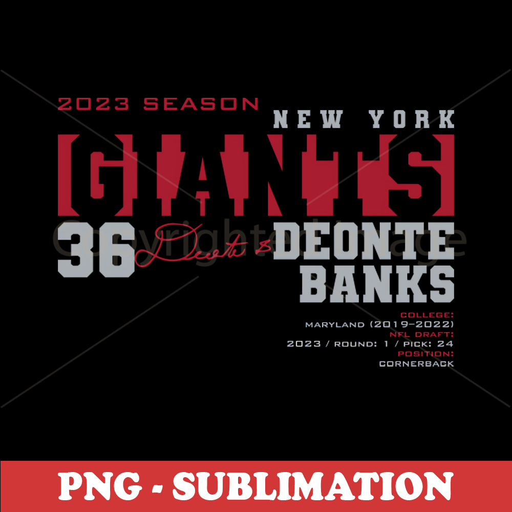 Banks - Giants - High-Resolution PNG Digital Download for Su | Inspire ...