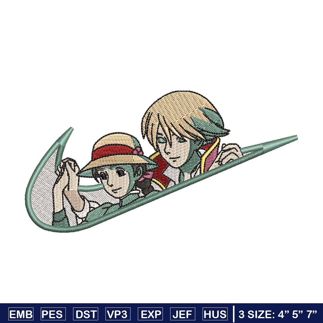 Howl nike embroidery design, Howl s moving embroidery, Nike | Inspire ...