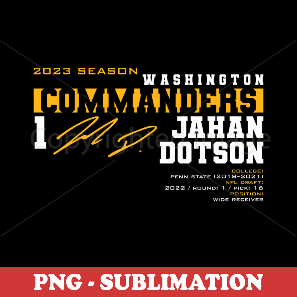 Dotson Commanders - High Quality PNG Sublimation Digital Dow | Inspire ...