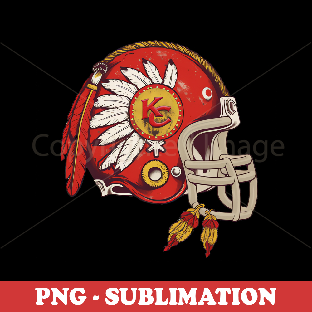 Football Helmet - Kansas City Chiefs - High-Quality Sublimat | Inspire ...