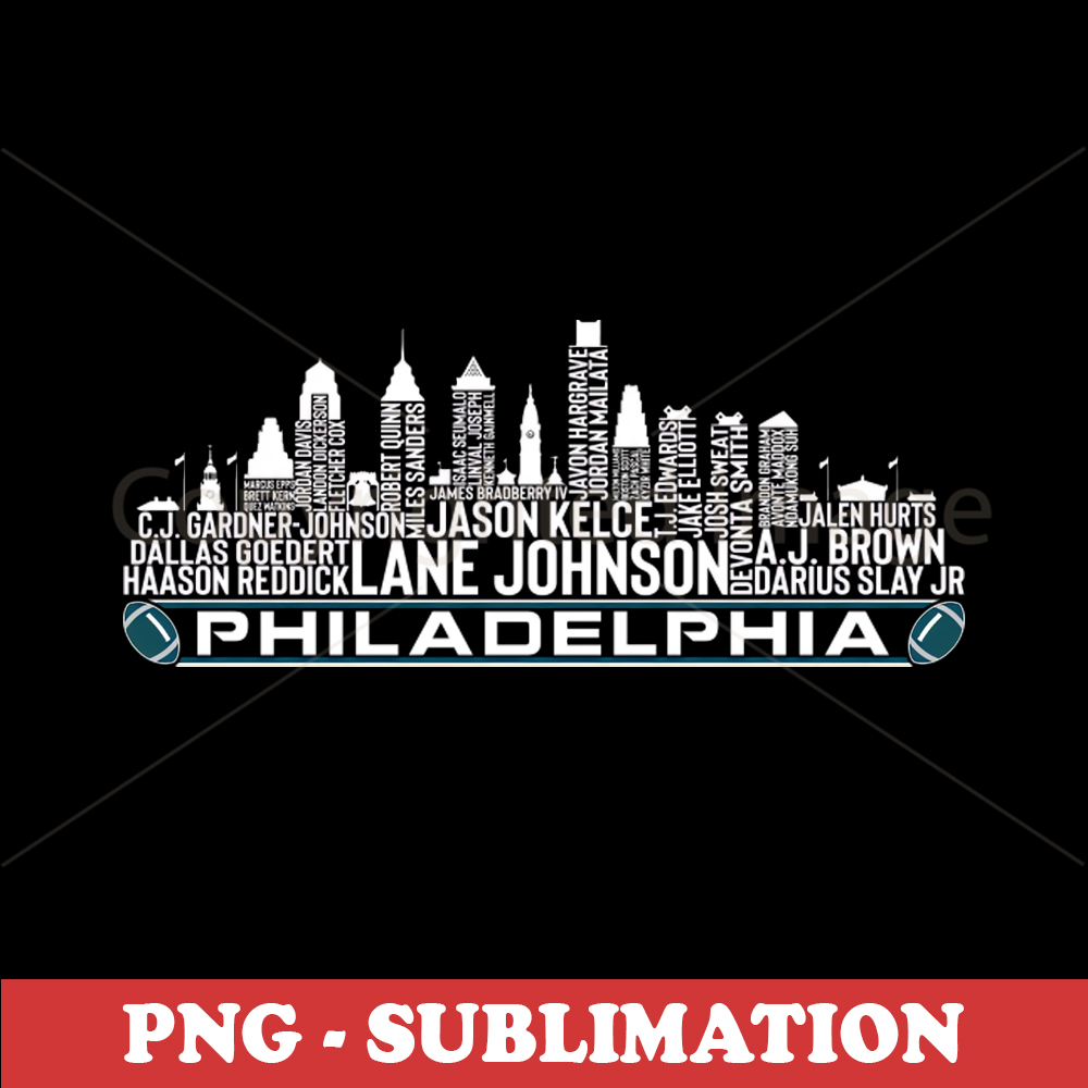 Philadelphia City Skyline - Football Team 23 Player Roster - | Inspire ...