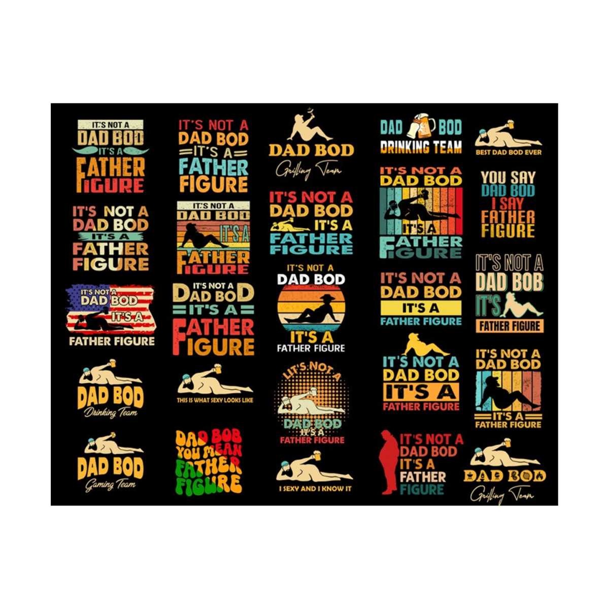 Dad Bod Png bundle, It's Not a Dad Bod It's a Father Figure - Inspire ...