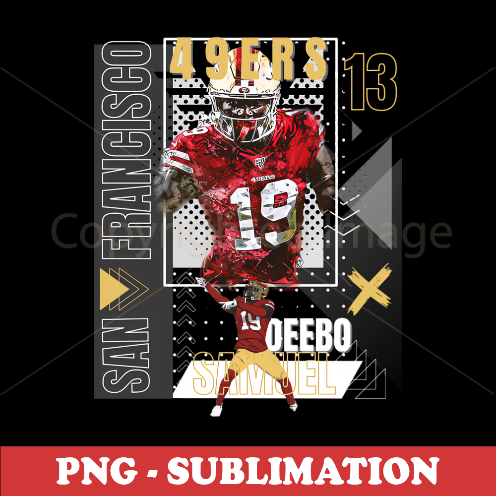 Deebo Samuel Football Poster - PNG Digital Download - Stunni - Inspire ...